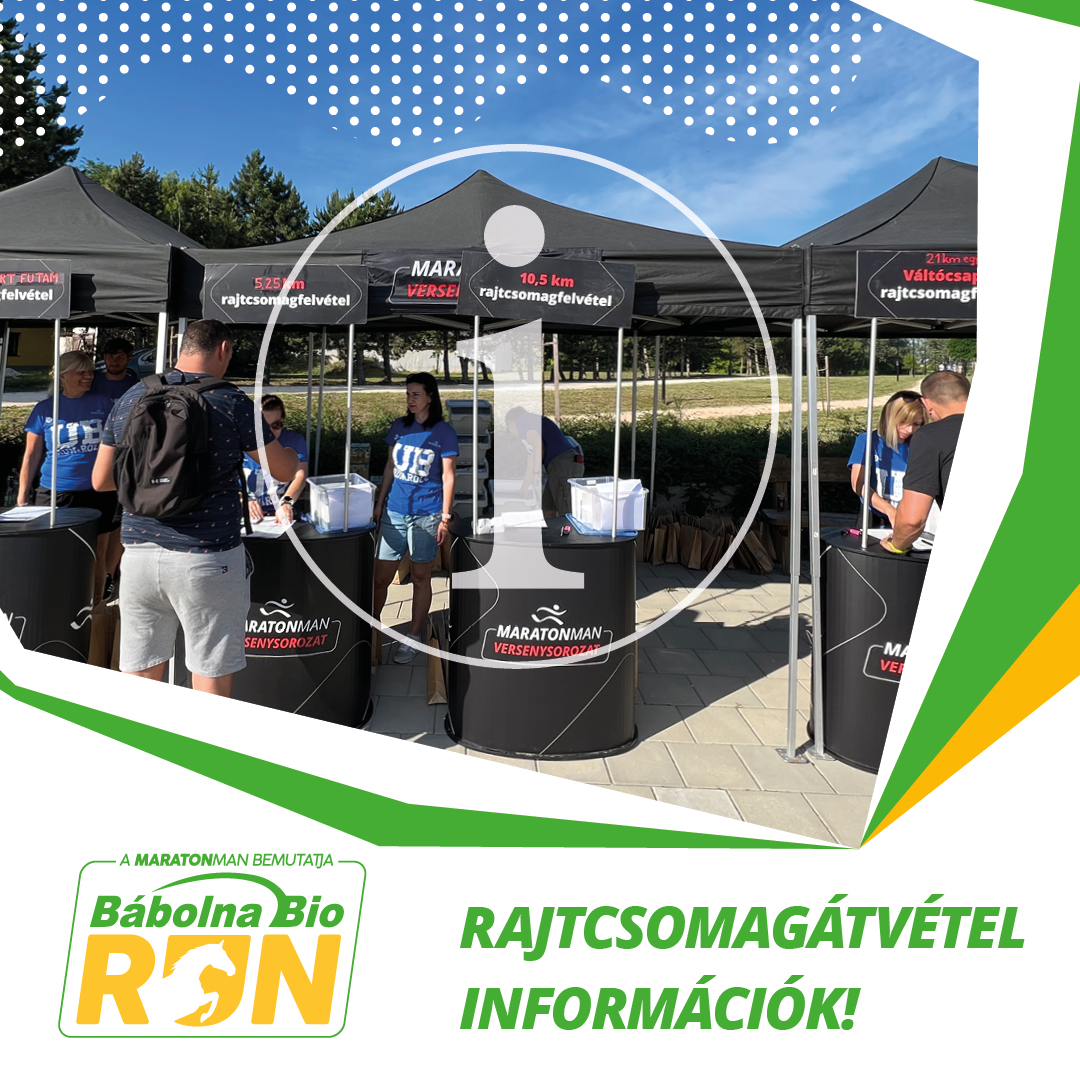 Rajtcsomagosztás infók – Bábolna Bio Sunset Run - Maratonman versenysorozat